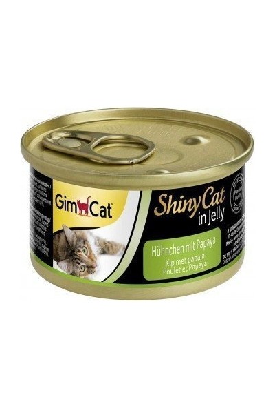 Gimcat Shinycat Konserve Kedi Maması -Tavuklu Papayalı 70GR Gimcat Shinycat Konserve Kedi Maması -Tavuklu Papayalı 70GR