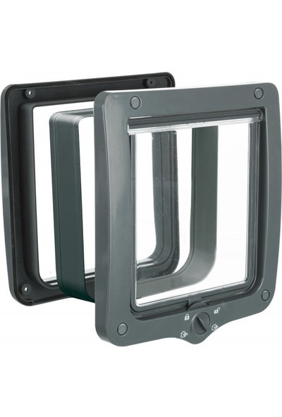 Trixie Kedi Kapısı, Dört Yönlü, Xl 24X28 Cm, Gri Trixie Kedi Kapısı, Dört Yönlü, Xl 24X28 Cm, Gri