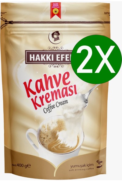Hakkı Efendi Kahve Kreması 400 gr x 2'li Hakkı Efendi Kahve Kreması 400 gr x 2'li