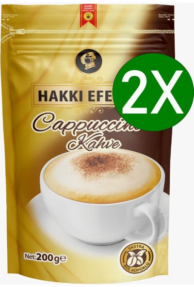 Hakkı Efendi Cappiccino 200 gr x 2'li Hakkı Efendi Cappiccino 200 gr x 2'li