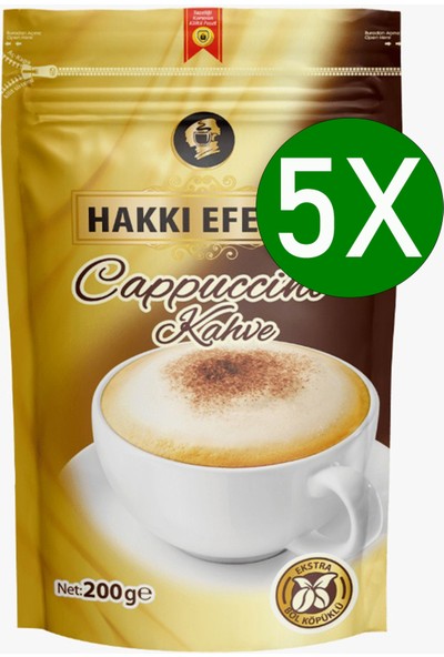 Hakkı Efendi Cappiccino 200 gr x 5'li Hakkı Efendi Cappiccino 200 gr x 5'li