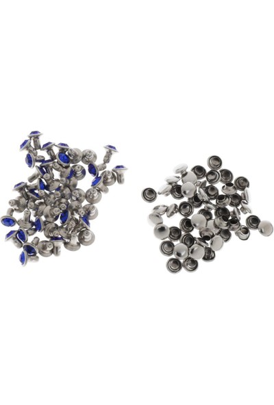 Lotin 50 Adet Mavi Kristal Perçinler Çiviler Deri 6 mm Gümüş (Yurt Dışından) Lotin 50 Adet Mavi Kristal Perçinler Çiviler Deri 6 mm Gümüş (Yurt Dışından)