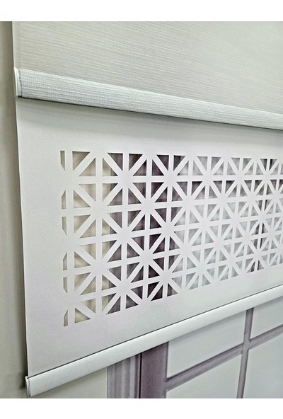 Bbb Çift Mekanizmalı Lazer Kesim Tül ve Stor Perde MLT1045