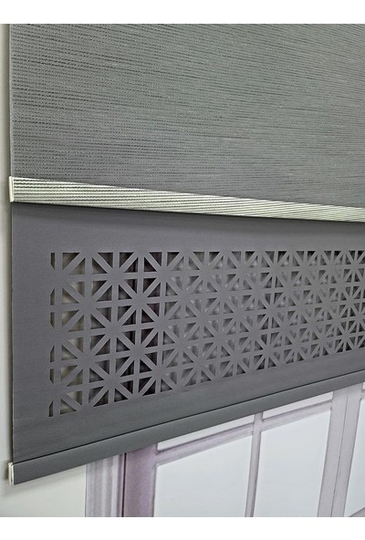 Bbb Çift Mekanizmalı Lazer Kesim Tül ve Stor Perde MLT1045