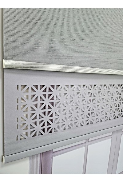 Bbb Çift Mekanizmalı Lazer Kesim Tül ve Stor Perde MLT1045