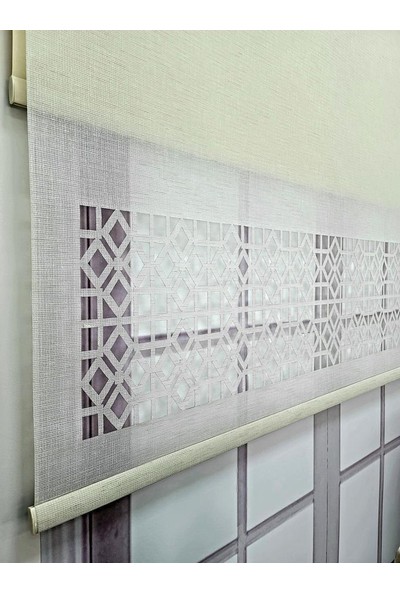 Bbb Çift Mekanizmalı Lazer Kesim Tül ve Stor Perde MLT1050