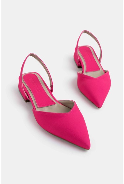 Nişantaşı Shoes Elena Fuşya Mat Saten Bilek Bağlı Kadın Babet Nişantaşı Shoes Elena Fuşya Mat Saten Bilek Bağlı Kadın Babet