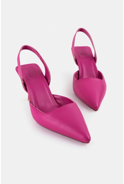 Nişantaşı Shoes Love Fuşya Mat Arka Bilek Detaylı Kadın Topuklu Ayakkabı Nişantaşı Shoes Love Fuşya Mat Arka Bilek Detaylı Kadın Topuklu Ayakkabı