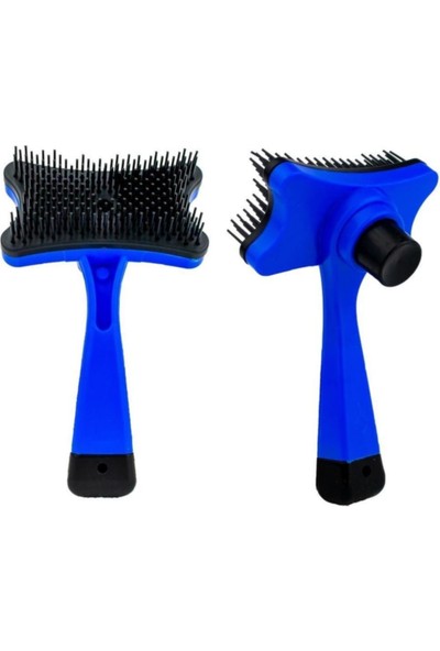Evcil Hayvan Tarak - Kendini Temizler Fırça - Mavi- Evcil Hayvan Tarak - Kendini Temizler Fırça - Mavi-