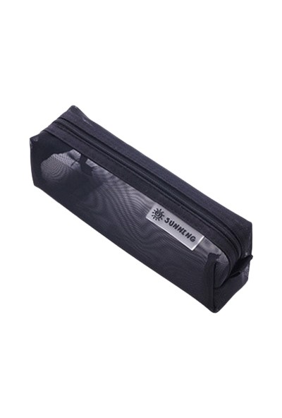 Sevimli Düz Renk Şeffaf Kalem Kutusu