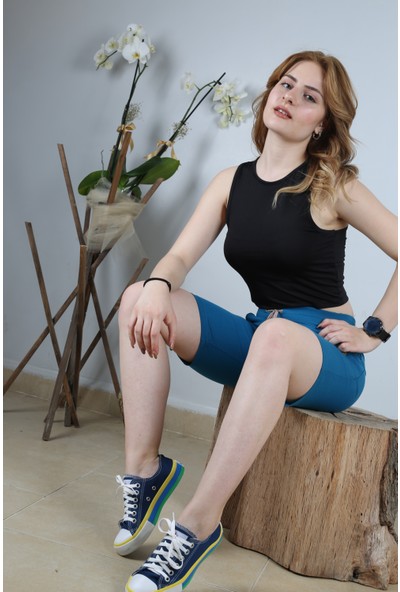 Anlaşspor Kadın Petrol Günlük Şort KS4014-15