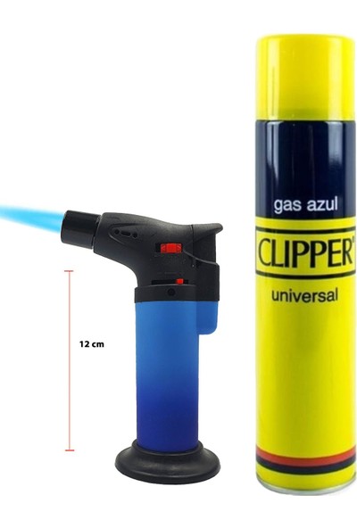 Tusah - 1300 C. Büyük Boy Masa Tipi Pürmüz Alev Çakmak 300 ml Gaz Hediyeli