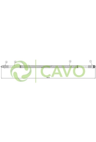 CAVO 2 Ad. Fren Hortumu On (Peugeot: 306 Cabrıo 94-/ 306 2.0hdı 99-)