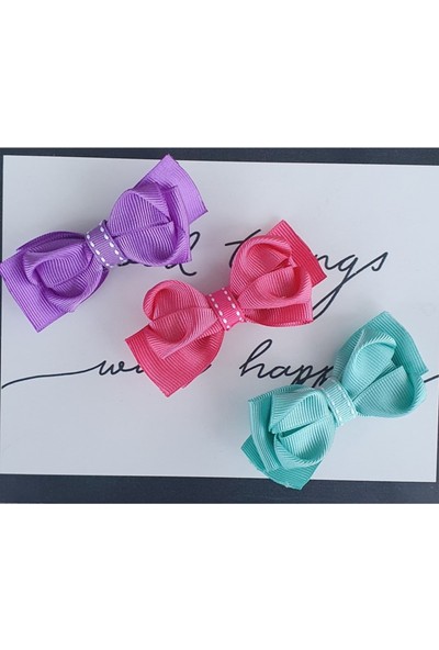 Sermin Şahinkaya Butikalben 3 Lü Mor Fuşya Mint Çocuk Toka Seti Sermin Şahinkaya Butikalben 3 Lü Mor Fuşya Mint Çocuk Toka Seti