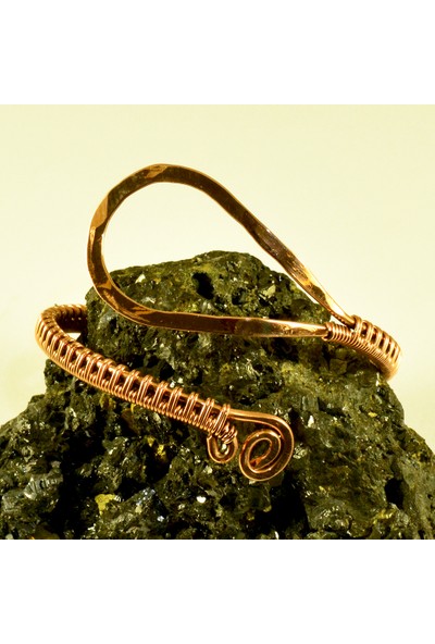 Mba Handmade Jewelry Saf Bakır Örgü Bilezik - Unisex