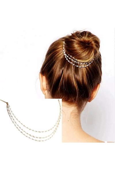 Takıconcept Dolamalı Topuz Zinciri Gümüş Renk