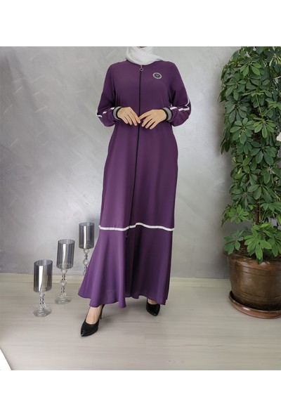 Mihver Tesettür Petek Kumaş Ribanalı Sevde Ferace