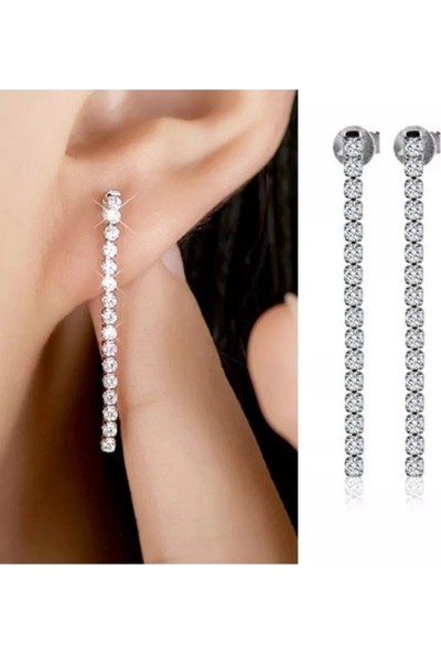 Takıconcept Swarovski Taşlı Su Yolu Küpe Takıconcept Swarovski Taşlı Su Yolu Küpe
