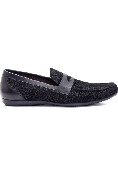Derimod Erkek Deri Baskılı Casual Loafer Derimod Erkek Deri Baskılı Casual Loafer