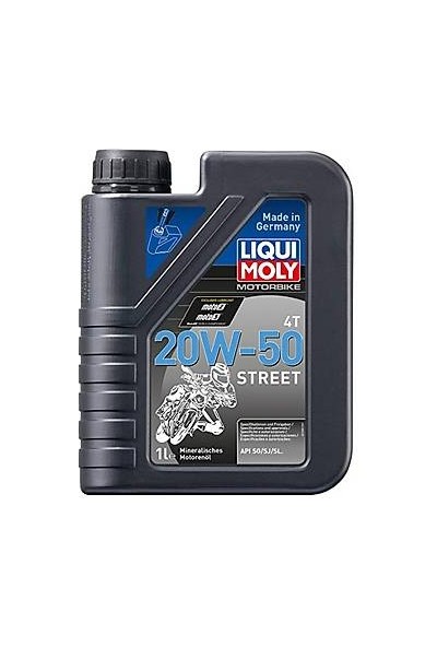 Liqui Moly 20W50 Basic Street 20W50 4t Mineral Cadde Motosiklet Yağı 1 Litre Liqui Moly 20W50 Basic Street 20W50 4t Mineral Cadde Motosiklet Yağı 1 Litre