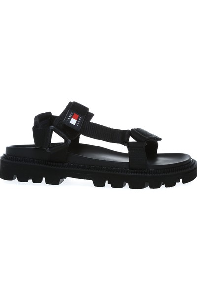 Tommy Hilfiger EM0EM00997BDS Siyah Erkek Sandalet