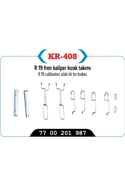 Fren Kalıper Kızak Takımı - (Renault: R19) Fren Kalıper Kızak Takımı - (Renault: R19)