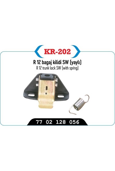 Bagaj Kılıdı Sw (Yaylı) - (Renault: R12)
