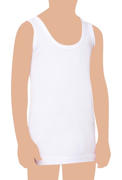 Seher Yıldızı 6'lı Paket 0036 Erkek Çocuk Atlet Beyaz Seher Yıldızı 6'lı Paket 0036 Erkek Çocuk Atlet Beyaz