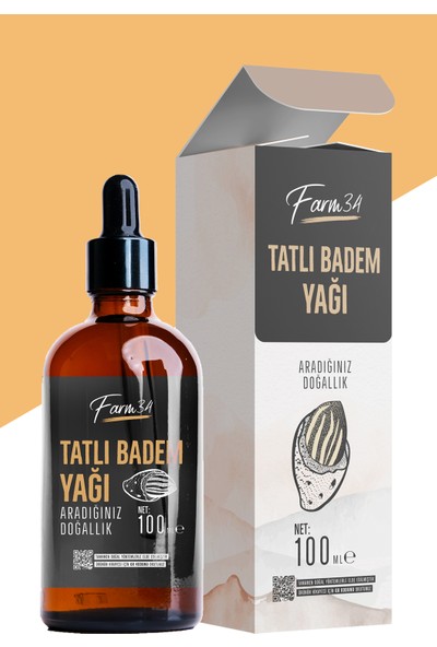 Farm 34 FARM34 Badem Yağı Tatlı 100 ml Farm 34 FARM34 Badem Yağı Tatlı 100 ml
