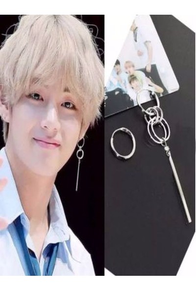Takıconcept Kpop Bts Jimin Asimetrik 2'li Küpe