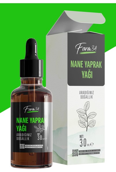 Farm 34 FARM34 Nane Yaprağı Yağı 30 ml FARM34NNY Farm 34 FARM34 Nane Yaprağı Yağı 30 ml FARM34NNY