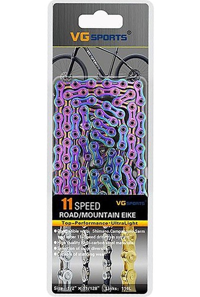 ST Decor Bisiklet Zinciri Yedek Yarım-Hollow 116 Bağlantılar Bisikletler Hızlı Bağlantı Zincirleri Renkli 11S (Yurt Dışından) ST Decor Bisiklet Zinciri Yedek Yarım-Hollow 116 Bağlantılar Bisikletler Hızlı Bağlantı Zincirleri Renkli 11S (Yurt Dışından)