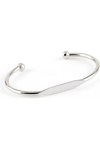 X-lady Accessories Gümüş Renk Spotfy Baskısız Bileklik Kelepçe - 1071 X-lady Accessories Gümüş Renk Spotfy Baskısız Bileklik Kelepçe - 1071