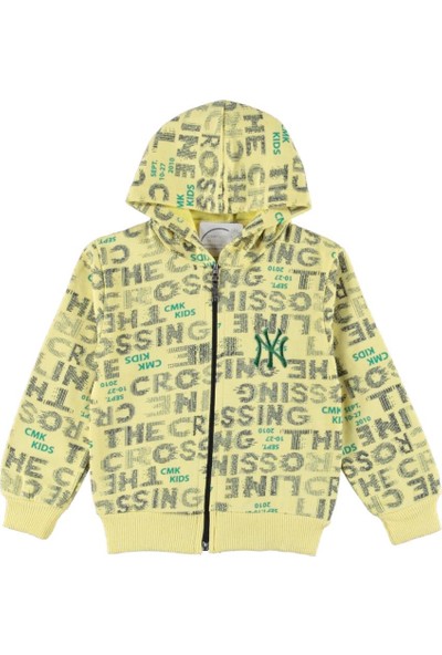 Pundi Kids Erkek Çocuk Kapüşonlu Fermuarlı 2 Iplik Hırka