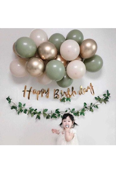 Best Parti Küf Yeşili -Ten Rengi-Krom Gold Balon Seti 25 Adet Best Parti Küf Yeşili -Ten Rengi-Krom Gold Balon Seti 25 Adet