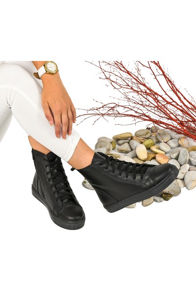 Moosefield Hakiki Deri Siyah Kadın Bot Moosefield Hakiki Deri Siyah Kadın Bot