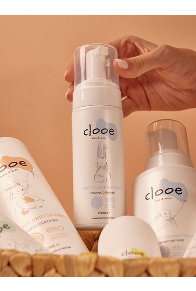 Clooe Organik Sertifikalı Yüz Temizleme Köpüğü