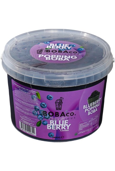 The Boba Co Bubble Tea Boba - Yaban Mersini / Blueberry 3,4 kg The Boba Co Bubble Tea Boba - Yaban Mersini / Blueberry 3,4 kg