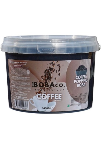 The Boba Co Bubble Tea Boba – Kahve / Coffee 3,4 kg The Boba Co Bubble Tea Boba – Kahve / Coffee 3,4 kg