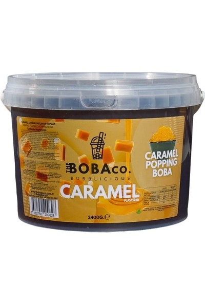 The Boba Co Bubble Tea Boba – Karamel / Caramel 3,4 kg The Boba Co Bubble Tea Boba – Karamel / Caramel 3,4 kg
