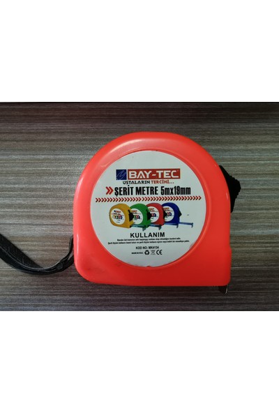 Bay-Tec Şerit Metre 5m *19MM MK4134 Bay-Tec Şerit Metre 5m *19MM MK4134