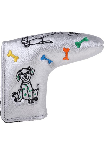 ST Decor Su Geçirmez Pu Deri Golf Blade Atıcı Kafa Kapak Koruyucu Gümüş Köpek (Yurt Dışından) ST Decor Su Geçirmez Pu Deri Golf Blade Atıcı Kafa Kapak Koruyucu Gümüş Köpek (Yurt Dışından)