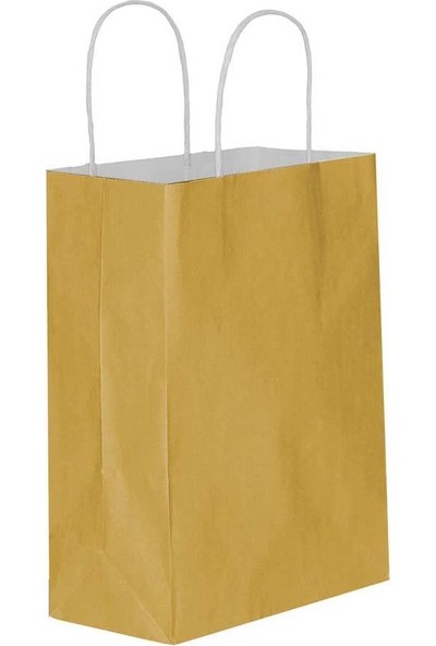 Eposet Altın Kağıt Hediye ve Alışveriş Çantası (31X12X41) 25 Adet