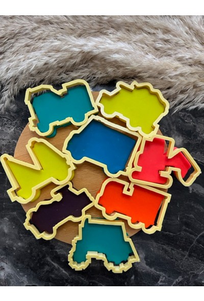 Small Shapes Iş Makineleri 8'Lı Set Kurabiye Kalıbı Small Shapes Iş Makineleri 8'Lı Set Kurabiye Kalıbı