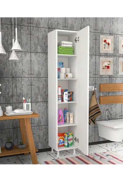 Artel 5 Raflı Banyo Boy Dolabı Artel 5 Raflı Banyo Boy Dolabı