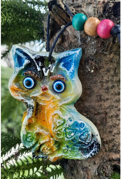 Çarşı Nazar Boncuklu Kedi Asma Ev Bahçe Balkon Duvar Süsü Porselen.8,5 cm x 6 cm Çarşı Nazar Boncuklu Kedi Asma Ev Bahçe Balkon Duvar Süsü Porselen.8,5 cm x 6 cm