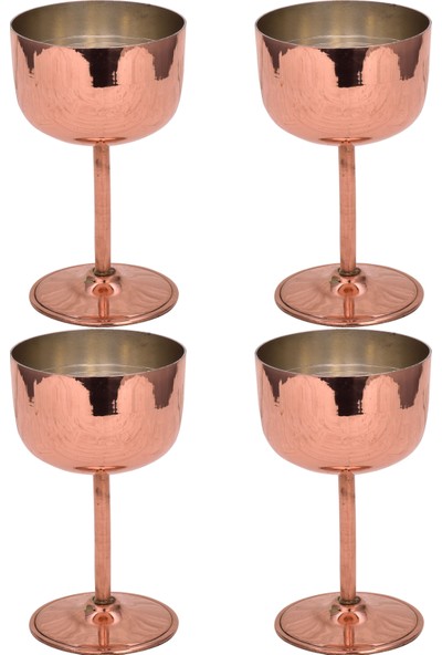 Turna Bakır Vino Kadeh 2 No Düz 400 ml 4lü Takım Kırmızı TURNA0457-41 Turna Bakır Vino Kadeh 2 No Düz 400 ml 4lü Takım Kırmızı TURNA0457-41