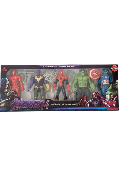 Lmn Avengers Yenilmezler 5 Li Set 15 cm