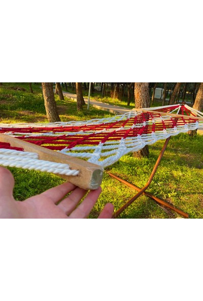 Ayduğan Züccaciye Hamak Tek Kişilik Pamuk El Örgüsü 110CMX300CM Ayduğan Züccaciye Hamak Tek Kişilik Pamuk El Örgüsü 110CMX300CM