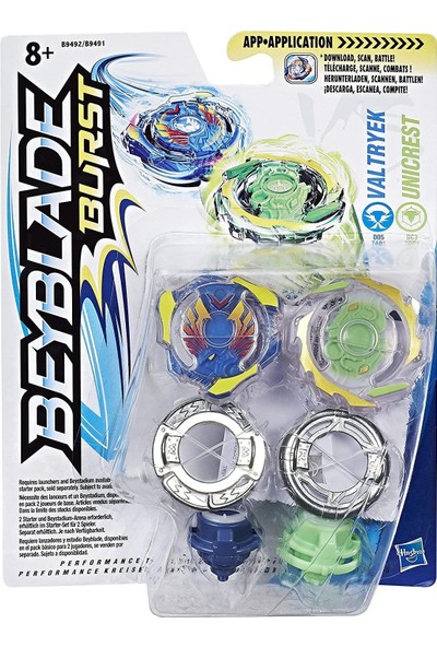 Orijinal 2 Li Paket Valtryek ve Unicrest Beyblade Burst Beyblade Dual Pack Orijinal 2 Li Paket Valtryek ve Unicrest Beyblade Burst Beyblade Dual Pack